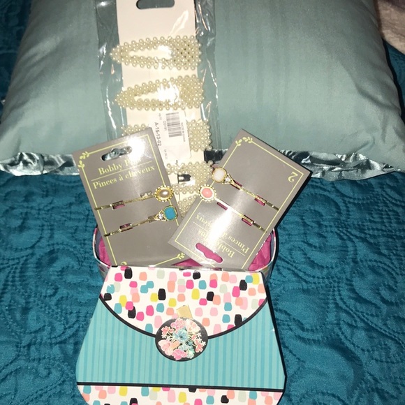 Pink Magnolia | Accessories | New Barrettes In A Keepsake Purse Box ...